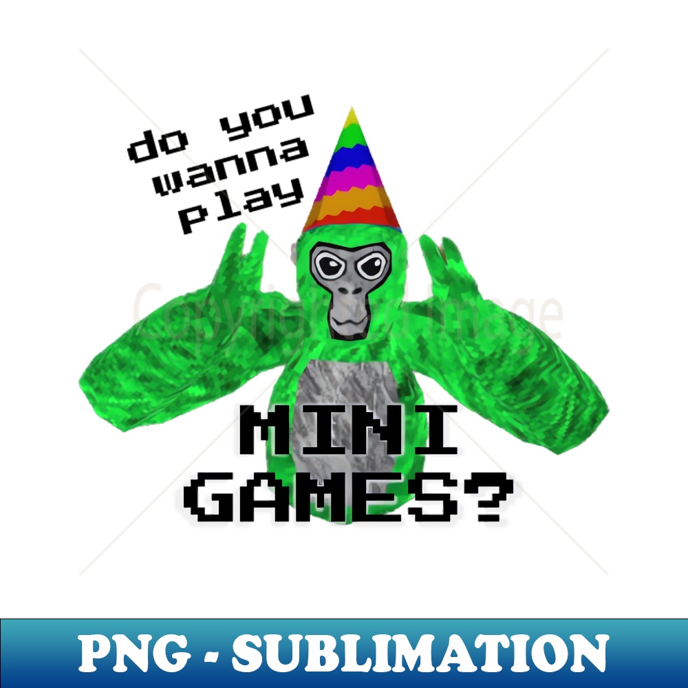 Gorilla Tag Mini Games Kid - PNG Transparent Digital Downloa | Inspire ...
