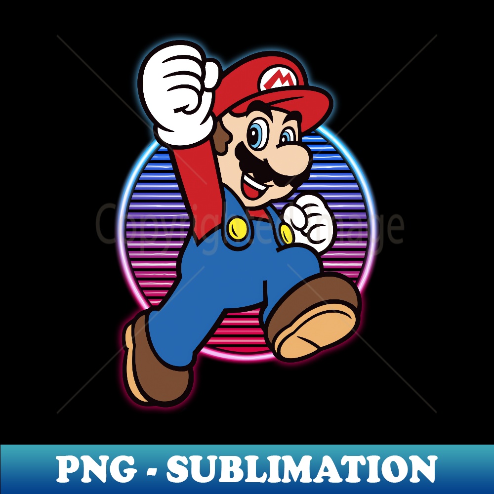 Nintendo Super Mario Neon Power Jump Hero - PNG Transparent | Inspire ...