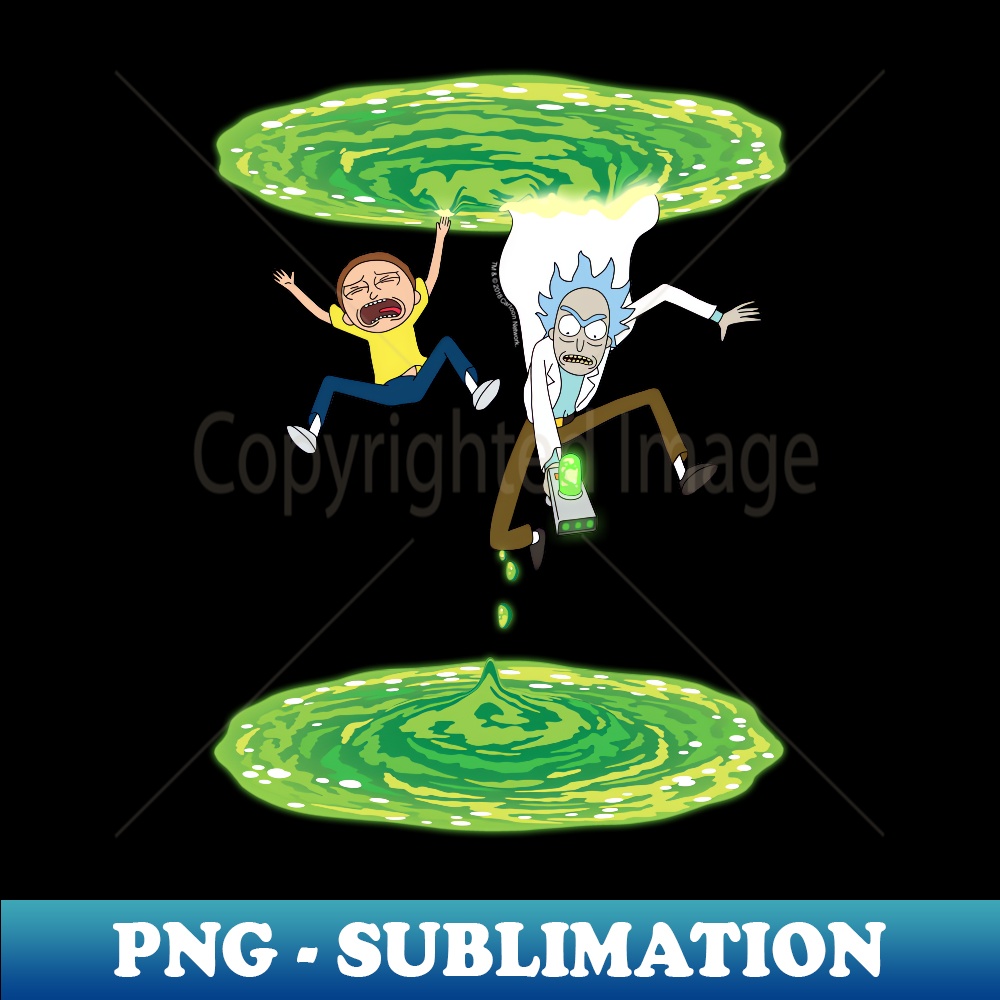 Rick and Morty Falling Portal to Portal - Special Edition Su | Inspire ...