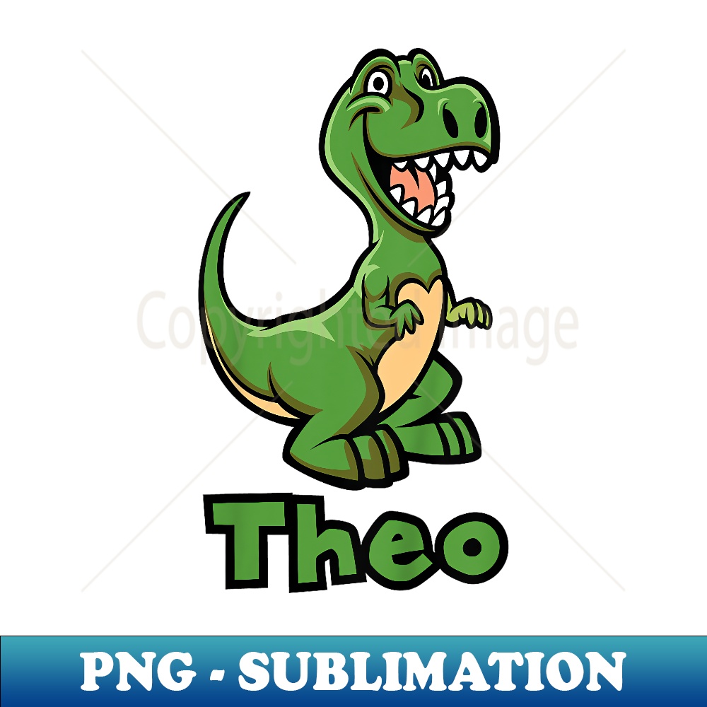 Dinosaur Name Theo Boys - Sublimation-Ready PNG File | Inspire Uplift