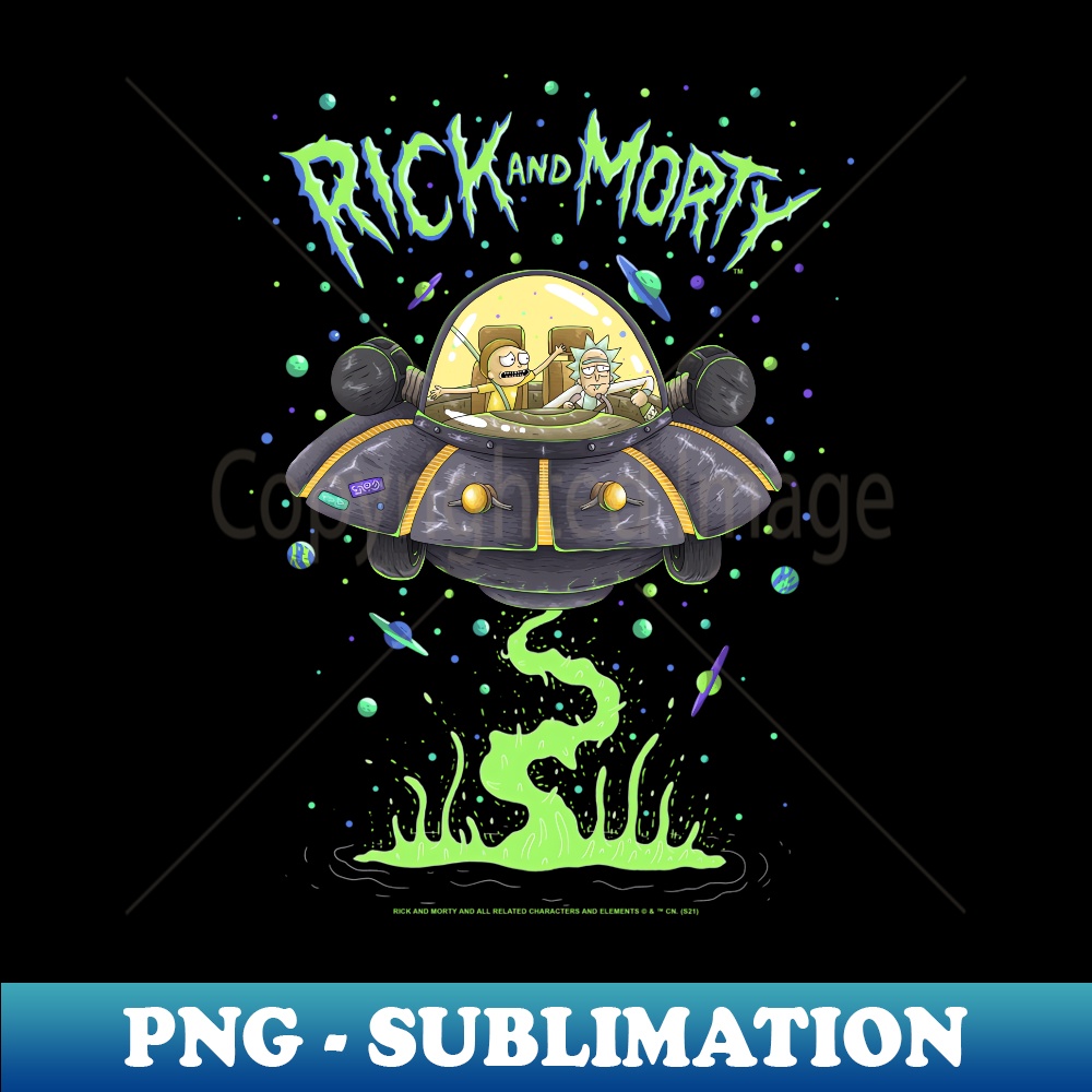 Rick and Morty Drunk Rick Ship - Vintage Sublimation PNG Dow | Inspire ...