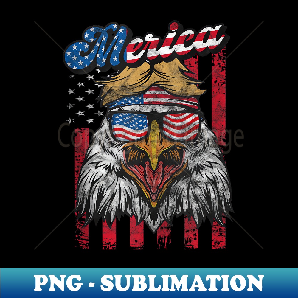 Mullet 4th Of July USA American Flag Merica Redneck Eagle - | Inspire ...