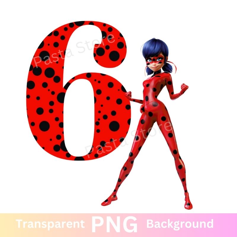 Miraculous Ladybug 6th Birthday PNG Image Six | Inspire Uplift