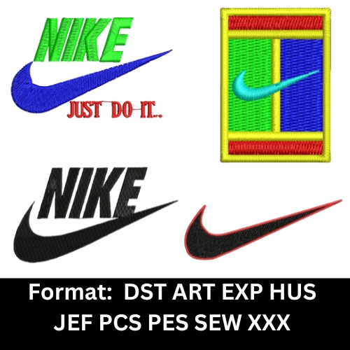 Nike Embroidery Designs, Nike logo embroidery pattern Bundle | Inspire ...