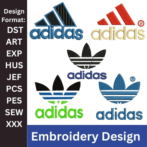 Adidas Embroidery Design Bundle , Adidas Logo Embroidery, Sp | Inspire ...