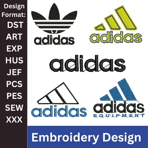Adidas Embroidery Design File , Adidas Logo Embroidery, Spor | Inspire ...