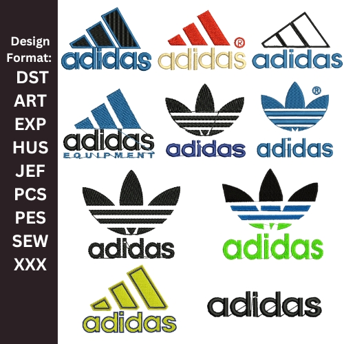 Adidas Embroidery Design Bundle , Adidas Logo Embroidery, Sp | Inspire ...