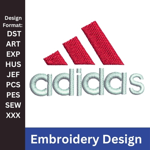 Adidas Embroidery Design, New Adidas Logo Embroidery, Sports | Inspire ...