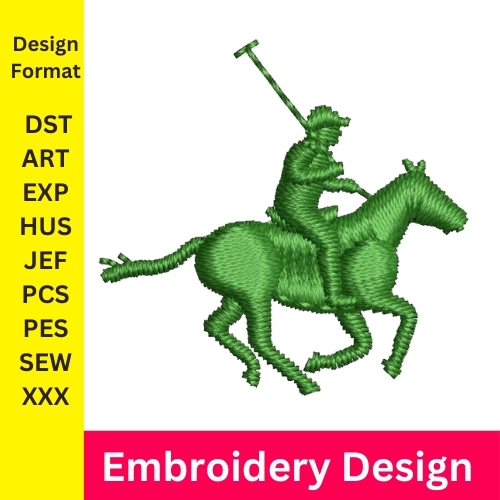 Polo Embroidery Design, Horse Embroidery, Polo Pattren , Hor | Inspire ...