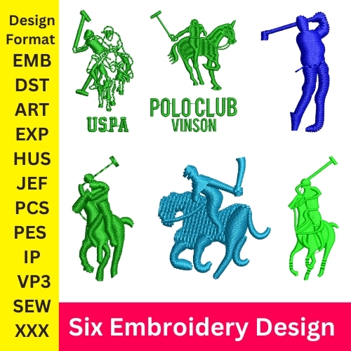 Polo Embroidery Design File , USPA , Uspa logo, Horse Embroi | Inspire ...