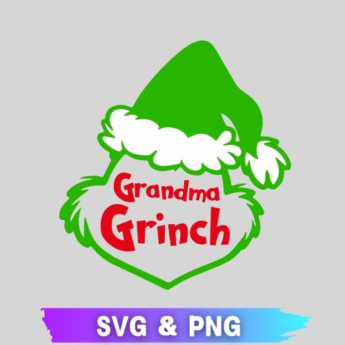 Grandma Grinch SVG, Grandma Grinch PNG, Christmas Grinch PNG | Inspire ...