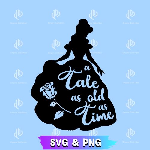 Disney Princess SVG, Beauty and Beast SVG, Belle PNG Clipart | Inspire ...