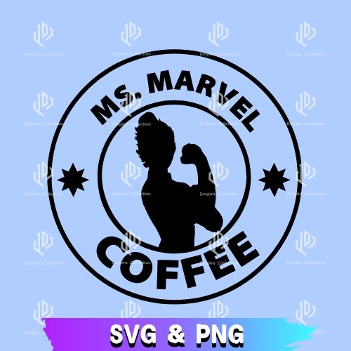Captain Marvel SVG, Captain Marvel Coffee SVG PNG, Avengers | Inspire ...