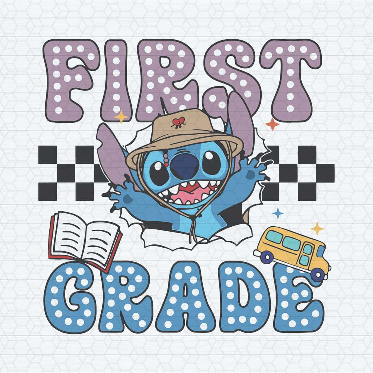 Custom Grade Disney Stitch Back To School SVG | Inspire Uplift