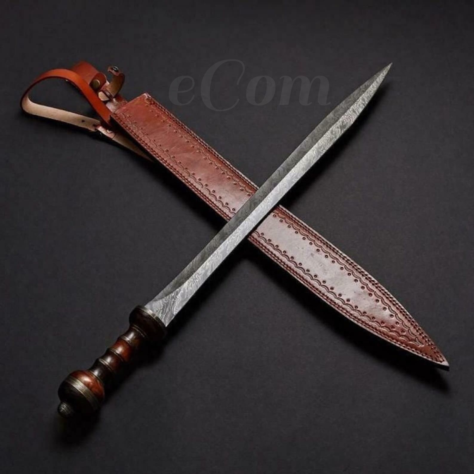 Roman Gladius Historical Custom Made Damascus Steel Sword, W | Inspire ...