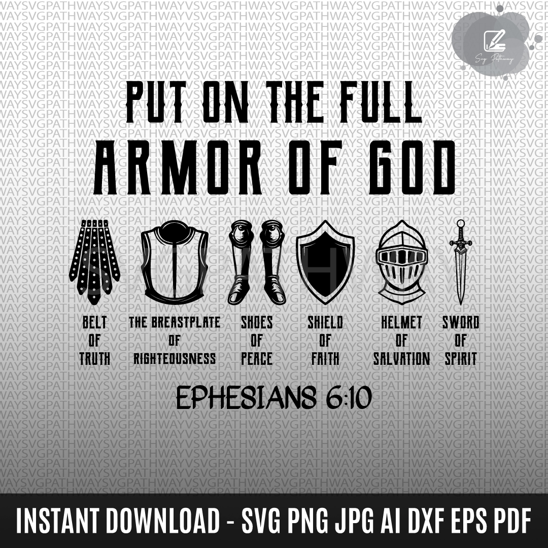 Armor Of God SVG, Bible Quote Svg, Shield of Faith SVG - Inspire Uplift