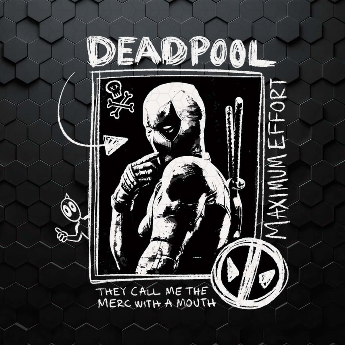 Deadpool They Call Me The Merc With A Mouth SVG | Inspire Uplift