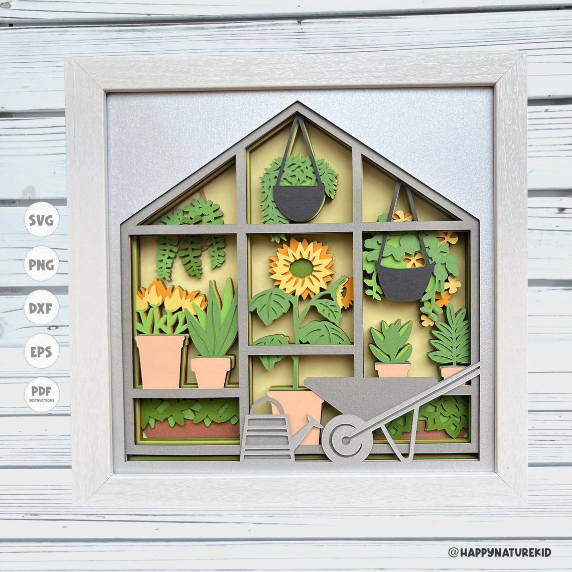 Greenhouse shadow box svg, Garden shadow box svg, Spring sha | Inspire ...