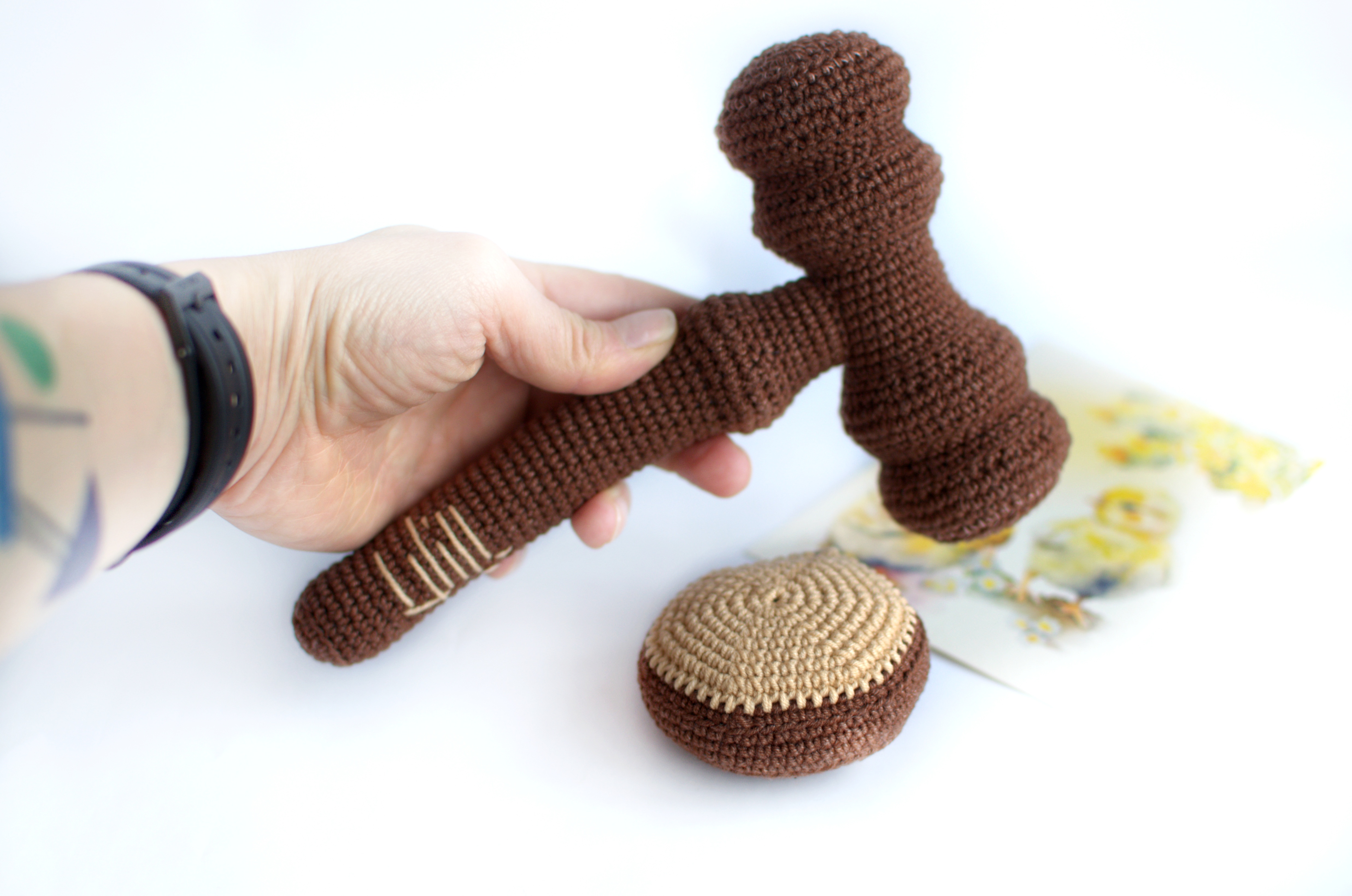 Crochet Gavel, Judge gavel toy, Baby judge costume, Judicial | Inspire ...