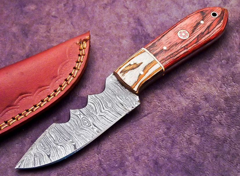 Devotion Edge CUSTOM Damascus Steel Knife Handmade Wood HAND | Inspire ...