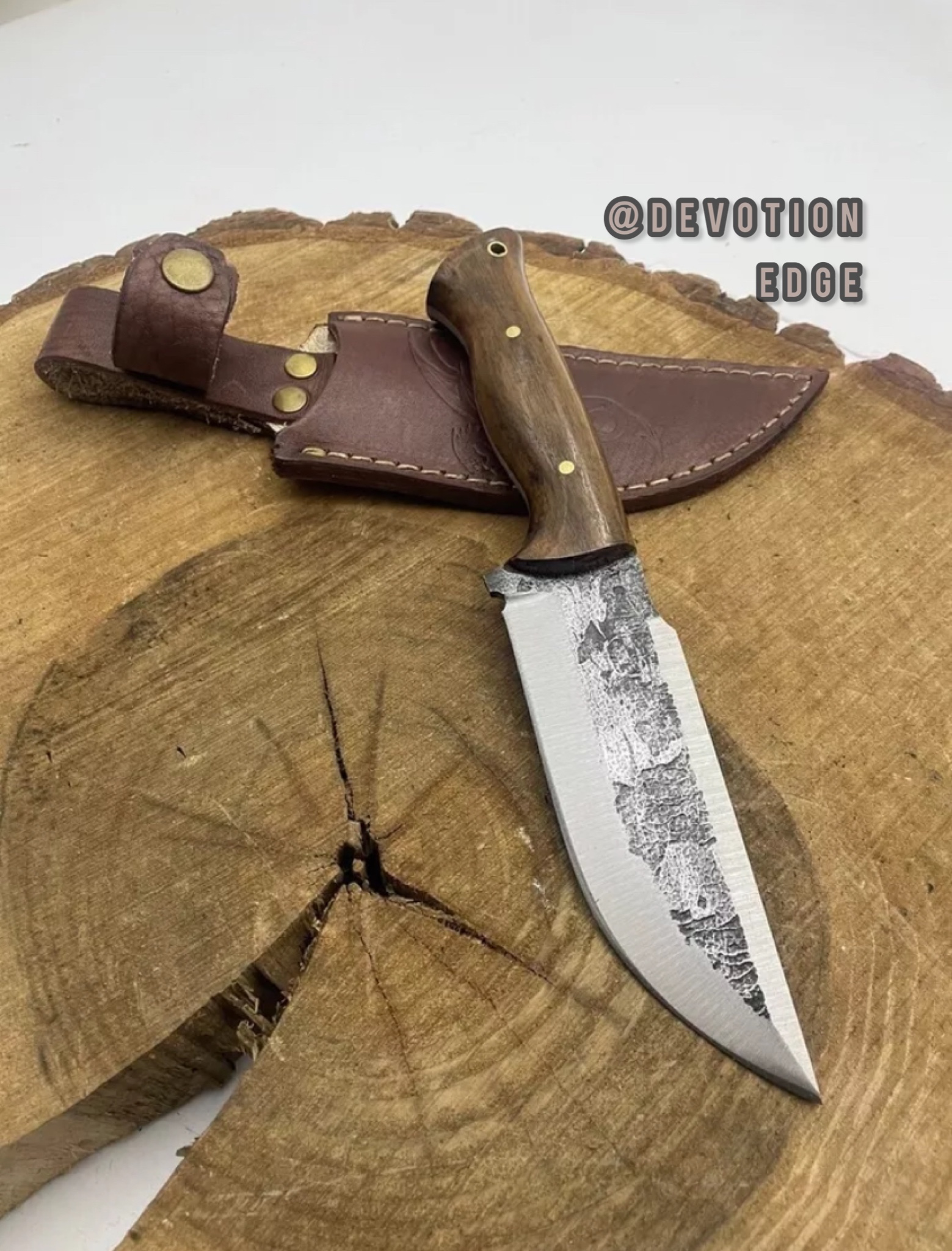 Devotion Edge Hand Forged Steel Bowie Knife Survival Knives | Inspire ...