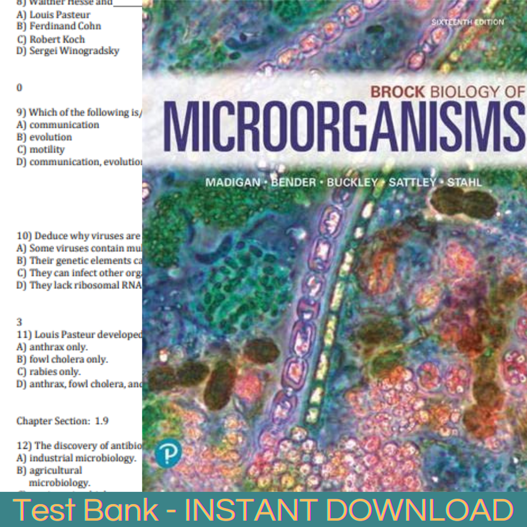 Brock Biology of Microorganisms Madigan 16th edition Madigan | Inspire ...