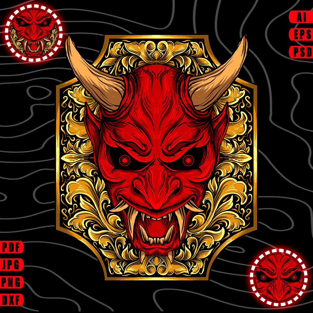 Devil - Vector T-Shirt Design ( AI, EPS, PSD, PDF, DXF, SVG, | Inspire ...