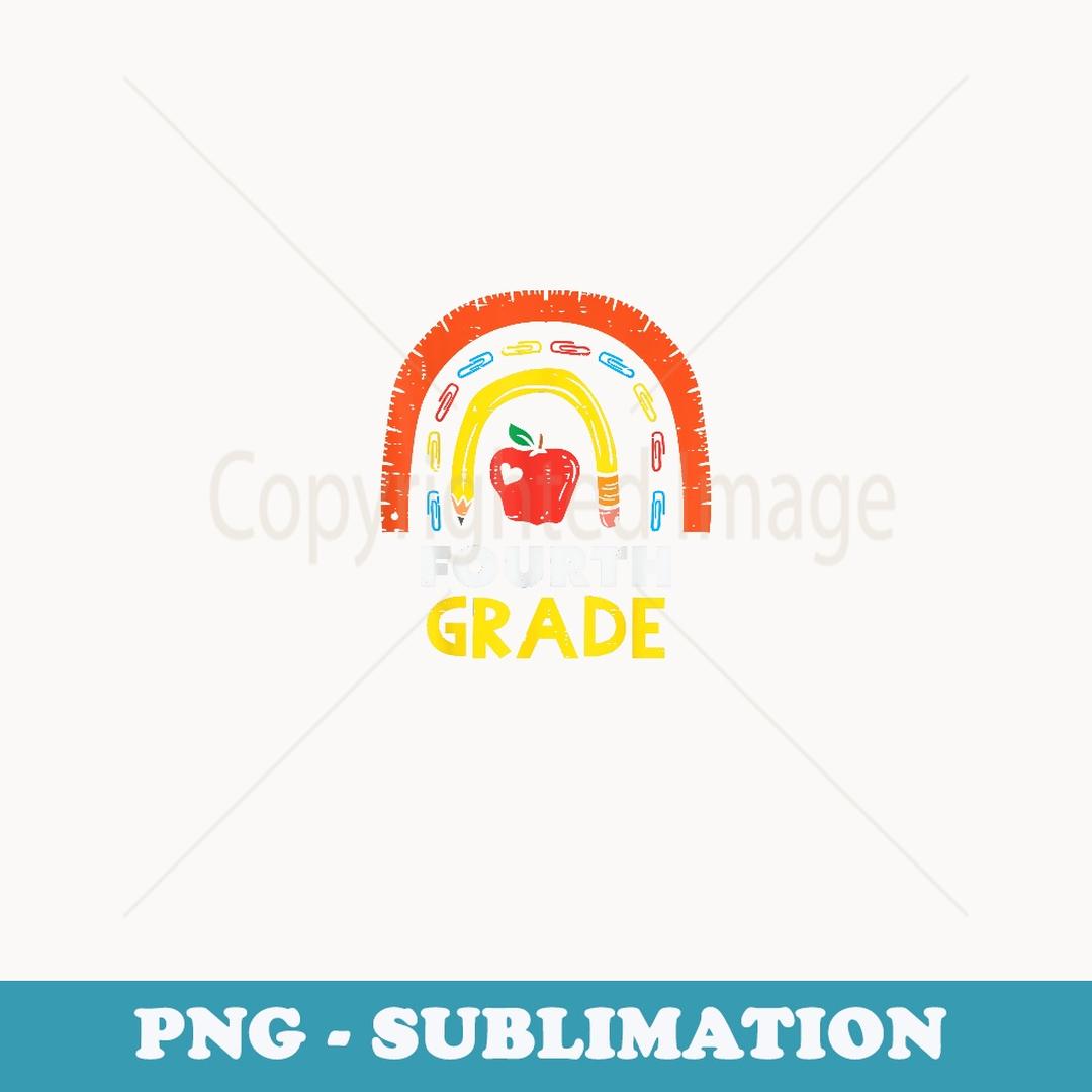 Apple Rainbow Fourth Grade 4th First Day School Teacher - Sp | Inspire ...