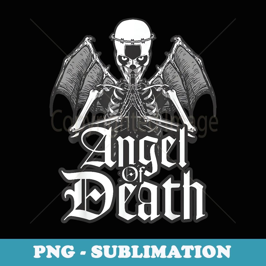 Praying Angel Of Death With Wings Goth Skull - Modern Sublim | Inspire ...