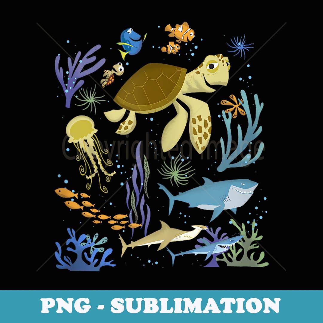 Disney Pixar Finding Nemo Group Shot Ocean Residents - Creat | Inspire ...