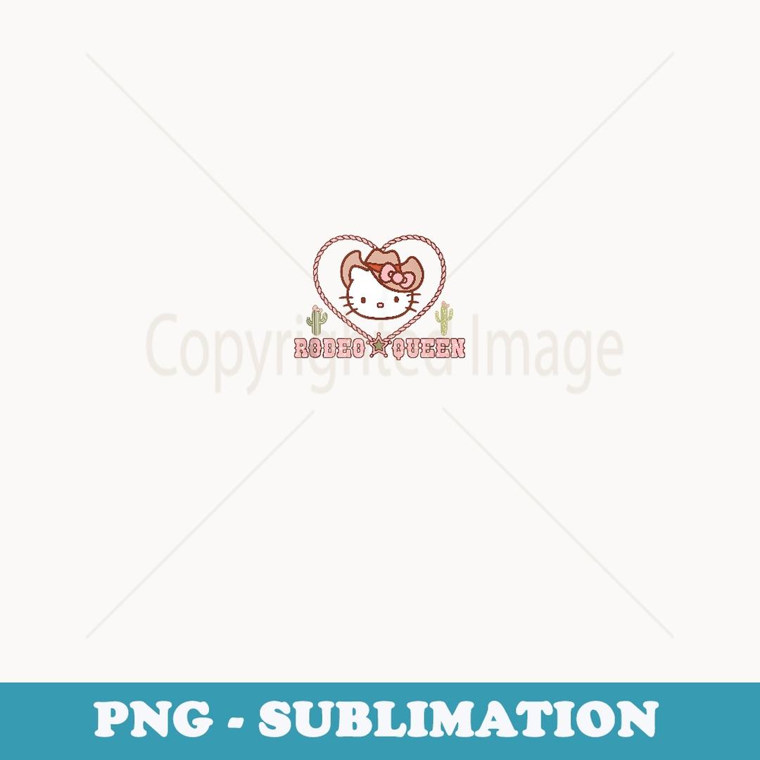 Hello Kitty Rodeo Queen - Decorative Sublimation PNG File | Inspire Uplift