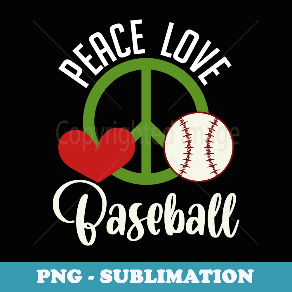 Peace Love Baseball Bat Sport Homerun Softball - Exclusive S | Inspire ...