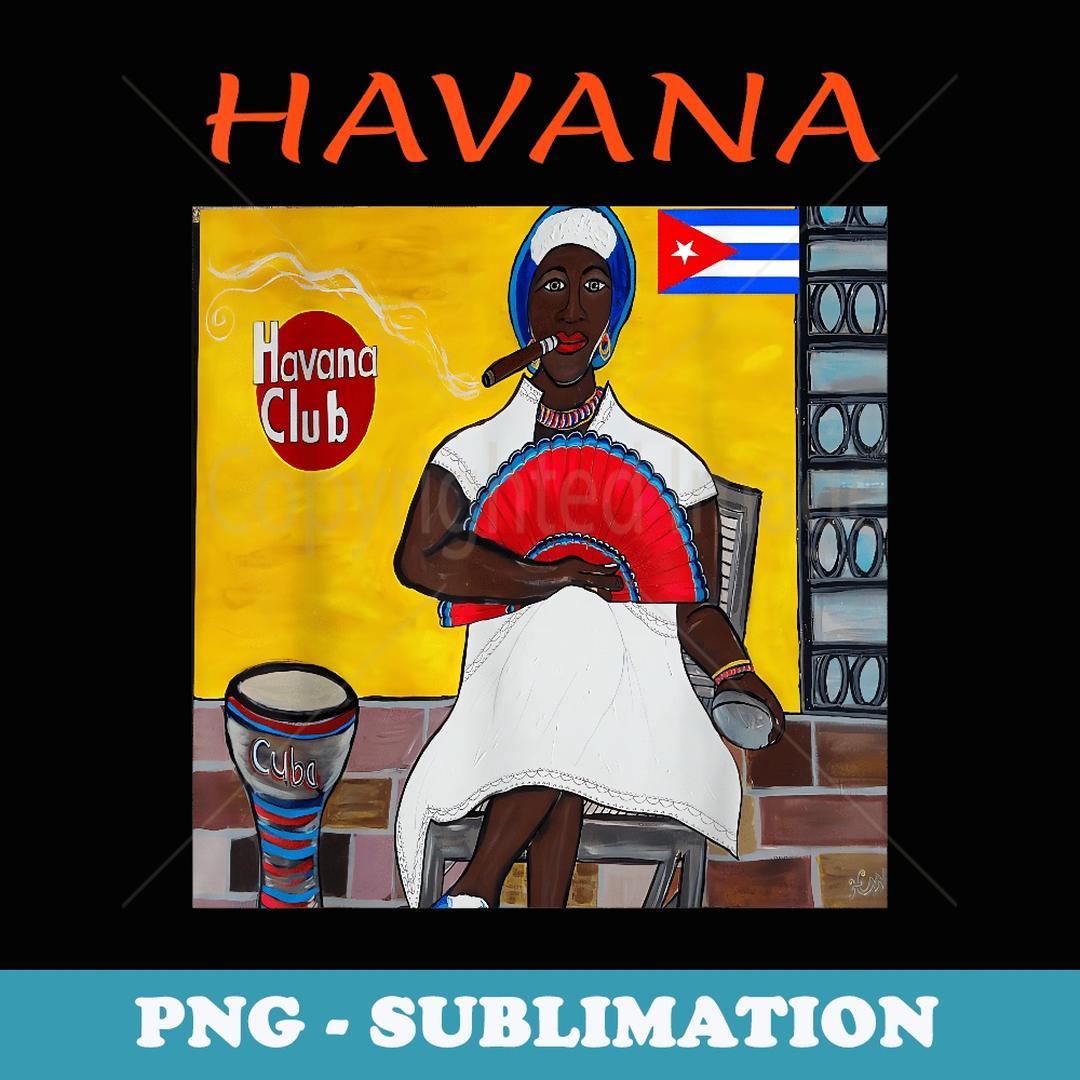 Funny Cuban Cigar Afro Havana Cuba - Decorative Sublimation | Inspire ...