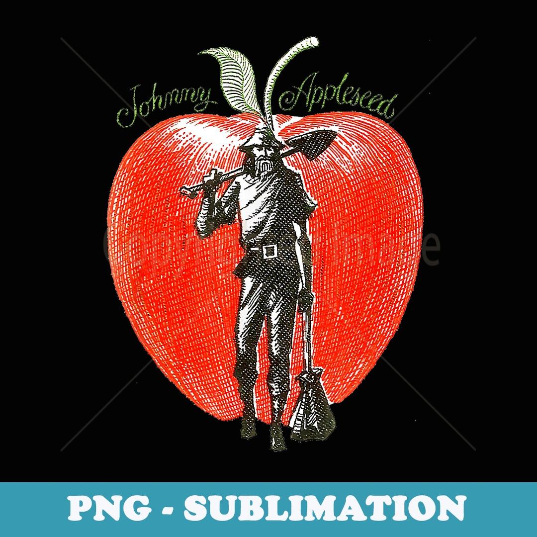 Retro Art Johnny Appleseed - High-Resolution PNG Sublimation | Inspire ...