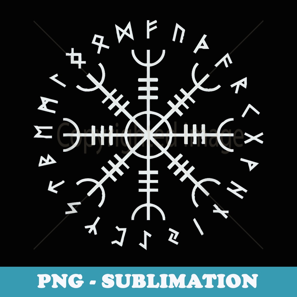 Viking Compass Vegvisir Symbol - Sublimation PNG File | Inspire Uplift