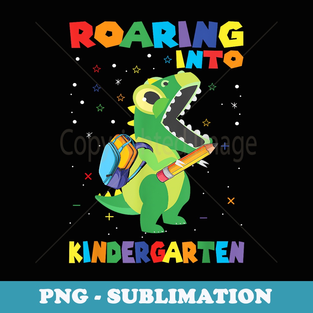 Cute Roaring Kindergarten Dinosaur T Rex Back to School Boys | Inspire ...