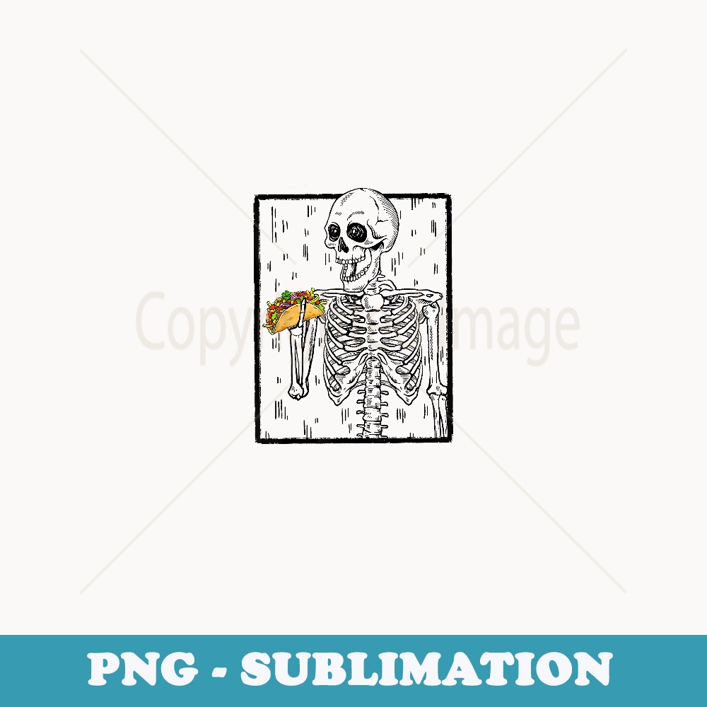 Funny Skeleton Eating Taco Mexican Food Halloween Costume - | Inspire ...