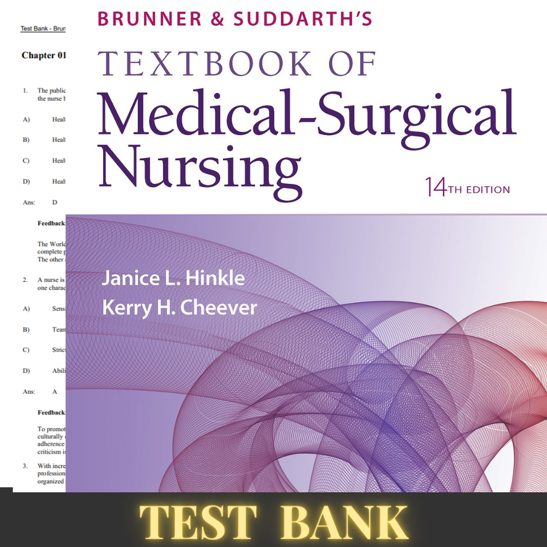 Latest 2024 Brunner And Suddarths Textbook Of Medical Surgic - Inspire ...