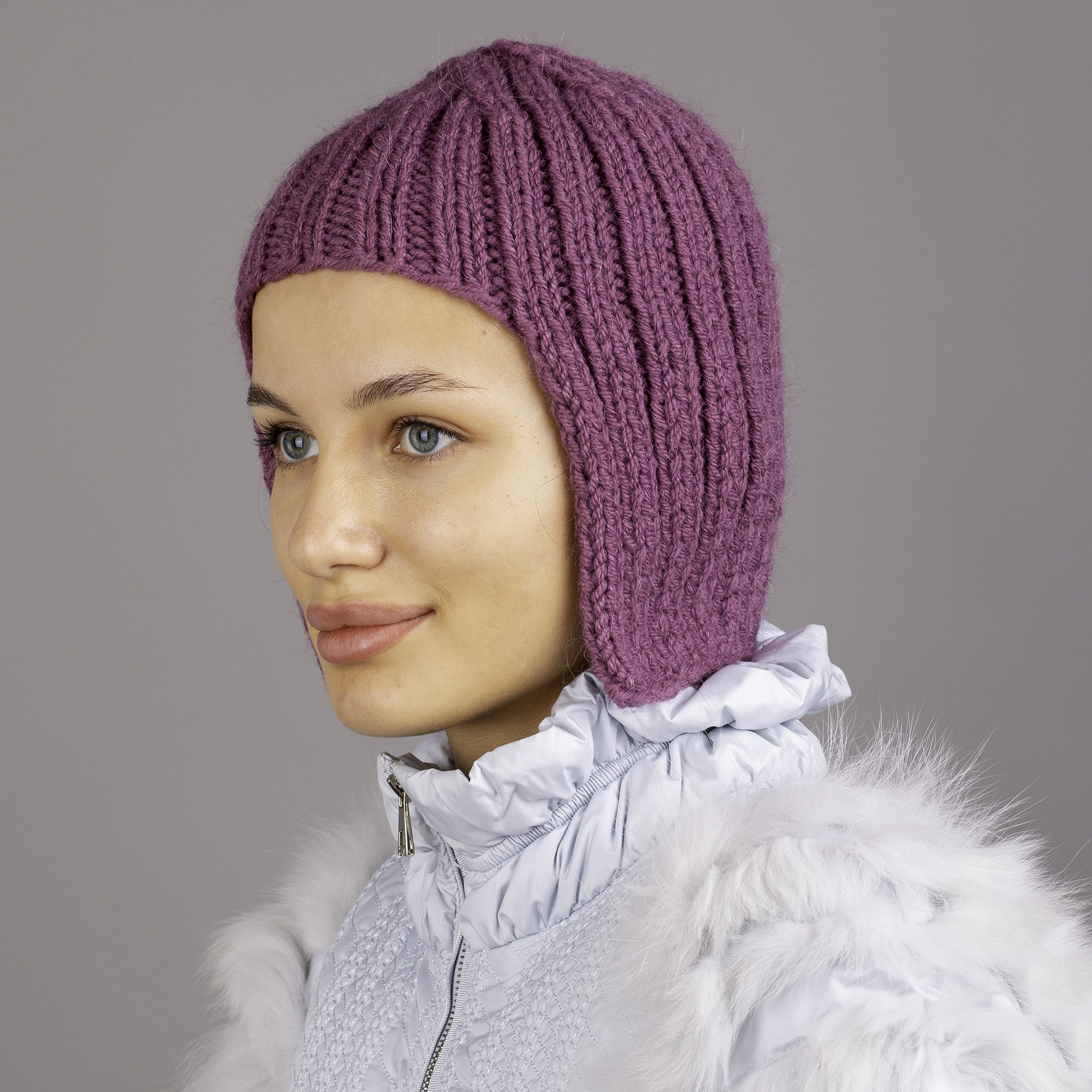 Wig hat, adult bonnet, bonnet. Dark pink-Lilac color color - Inspire Uplift