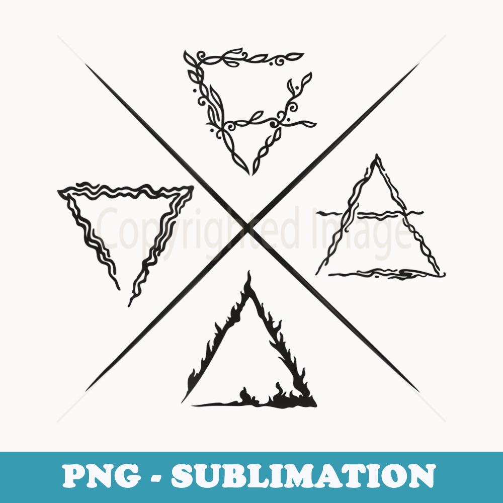 Four Elements Occult Symbols for Fire Water Air and Earth - | Inspire ...