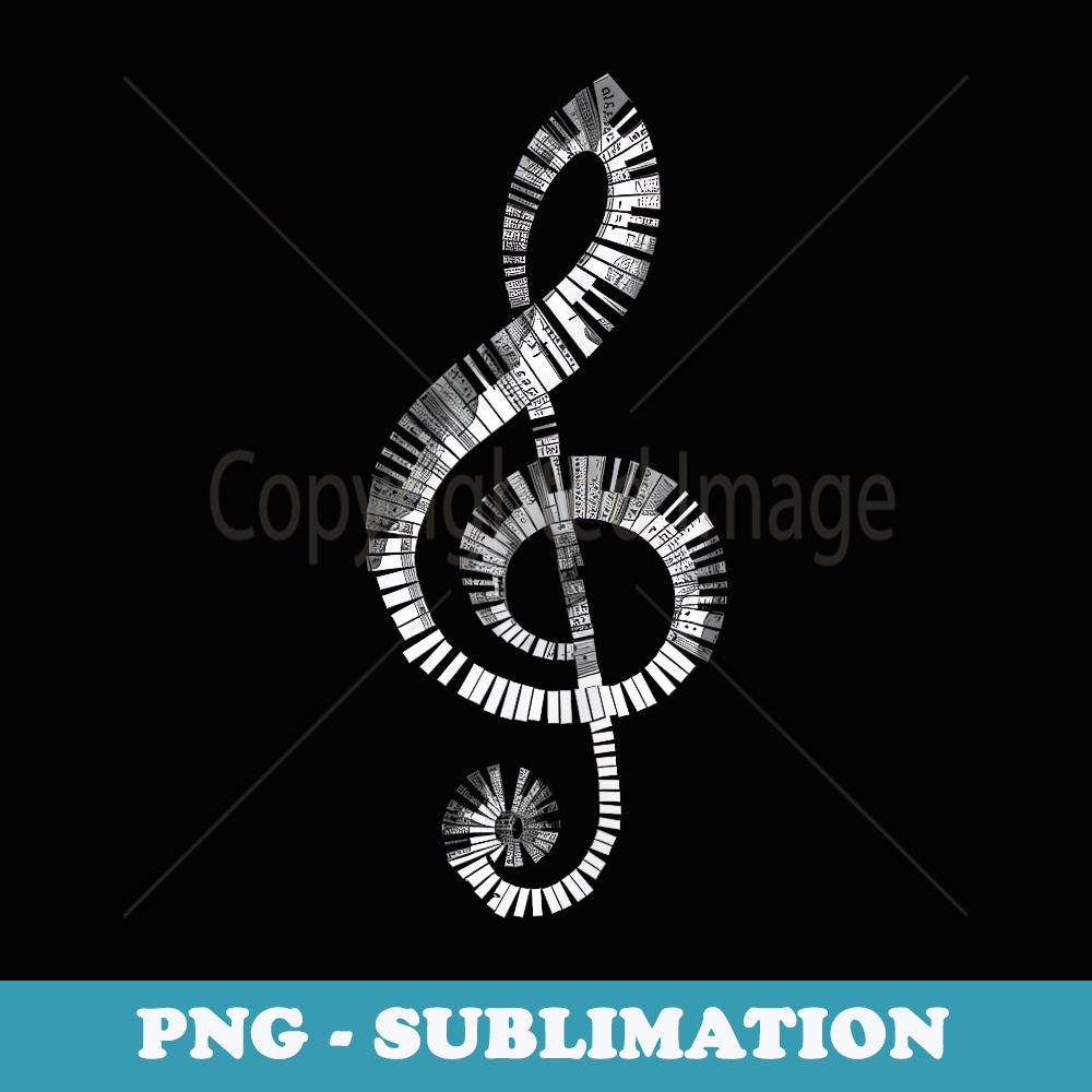 Piano Keys Treble Clef Classical Music Concert Pianist - PNG - Inspire ...