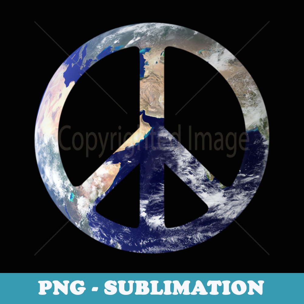 World Peace Symbol With Earth Background Of World Peace Sign | Inspire ...