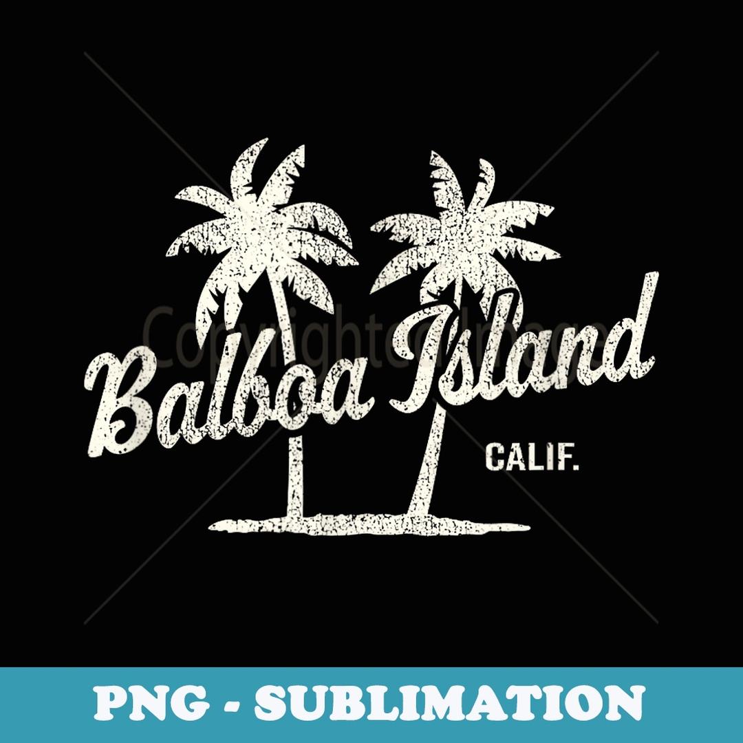Balboa Island California Vintage 70s Palm Trees Graphic - Su | Inspire ...