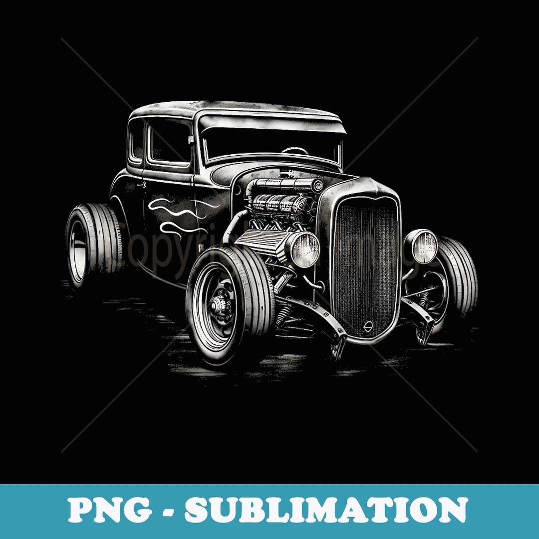 Vintage Hot Rod Rat Rod Classic Car Men - Artistic Sublimati | Inspire ...