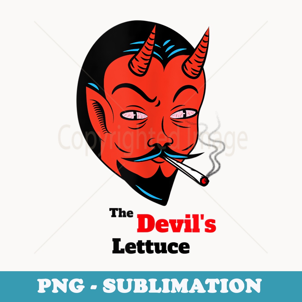 The Devils Lettuce Weed Halloween Stoner 420 Smoking Satan - | Inspire ...