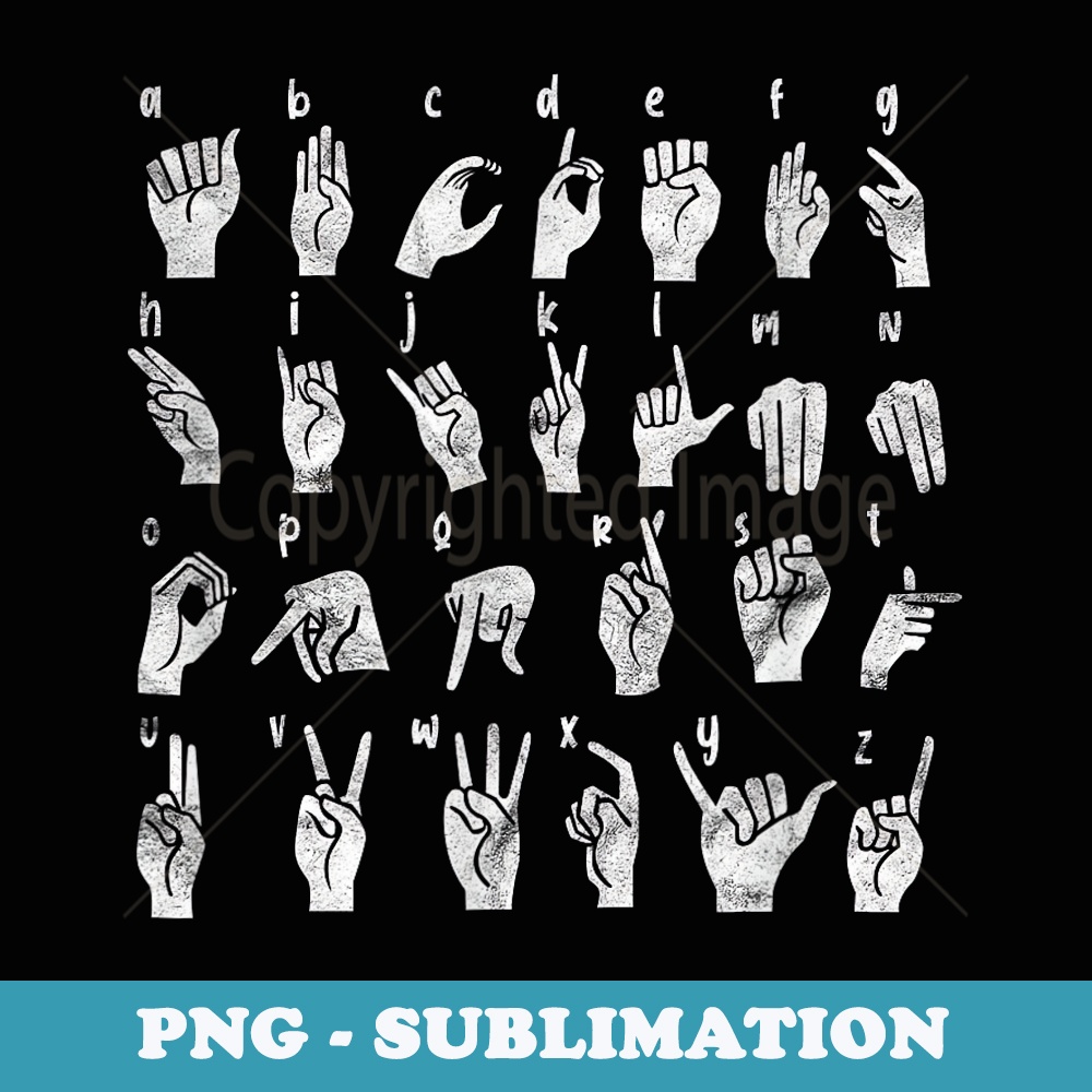 ASL Hand Alphabet American Sign Language Teacher Vintage - P | Inspire ...