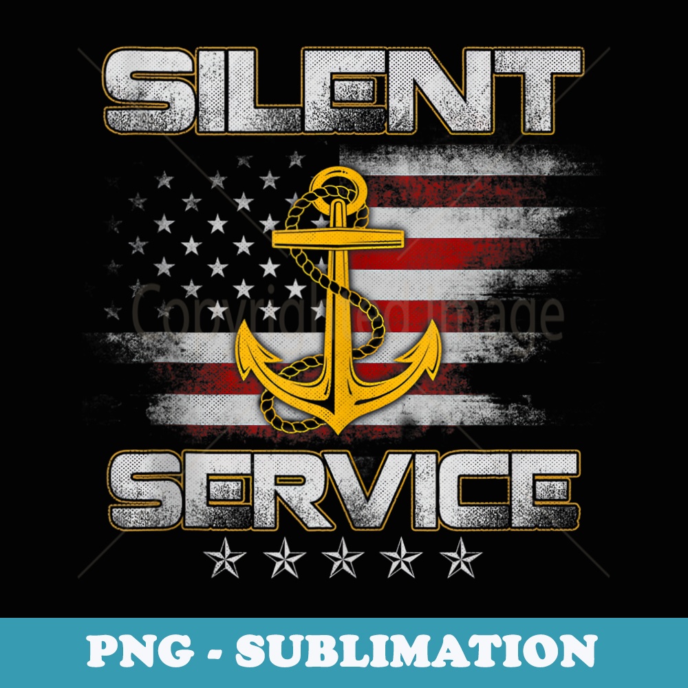 US Submarine Veteran Silent Service Submariner American Flag | Inspire ...
