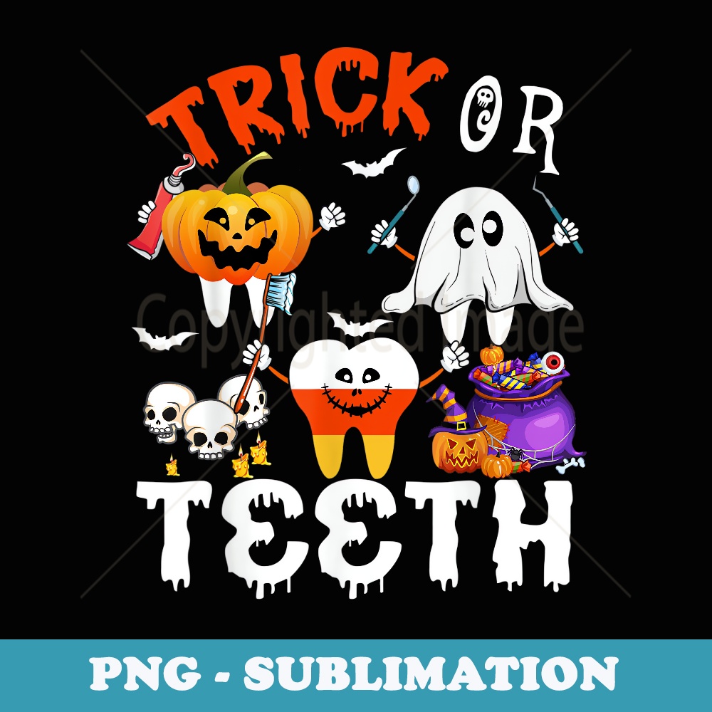 Trick Or th Treating Candy Pumpkin Boo Tooth Dental Squad - | Inspire ...