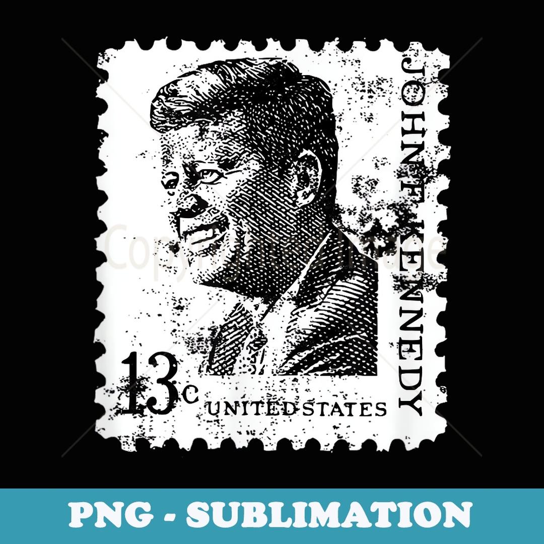 President John F Kennedy Vintage JFK Postage Stamp - PNG Tra | Inspire ...