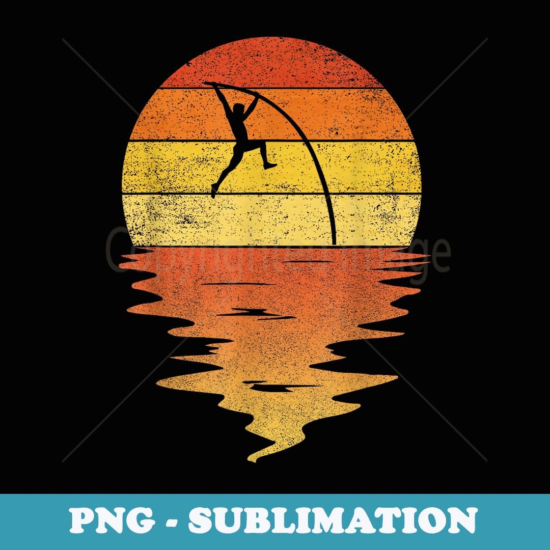 Pole vault retro sunset 70s vintage Pole vault - Digital Sub - Inspire ...